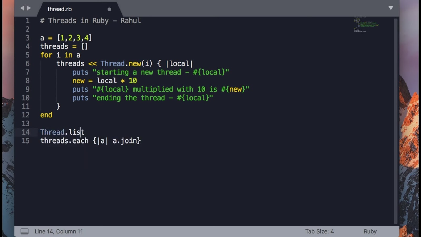 Ruby Threading Boost Performance